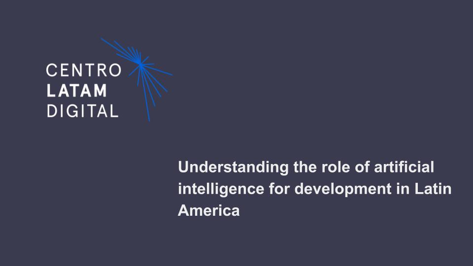 Understanding the role of artificial intelligence for development in ...
